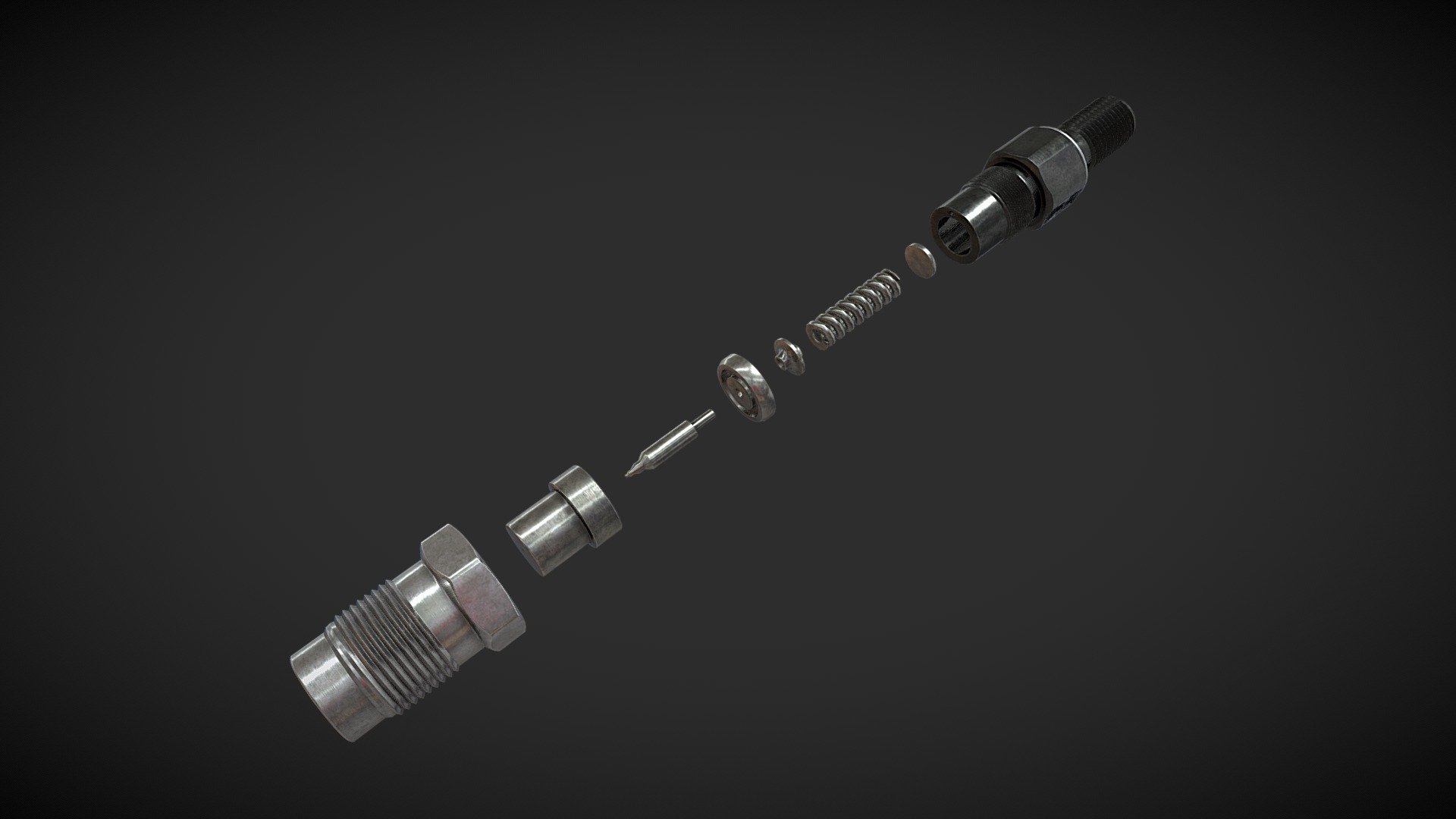 Toyota 1KZTE Diesel Injector - 3D model by hutcheson3D [f2575a4 ...