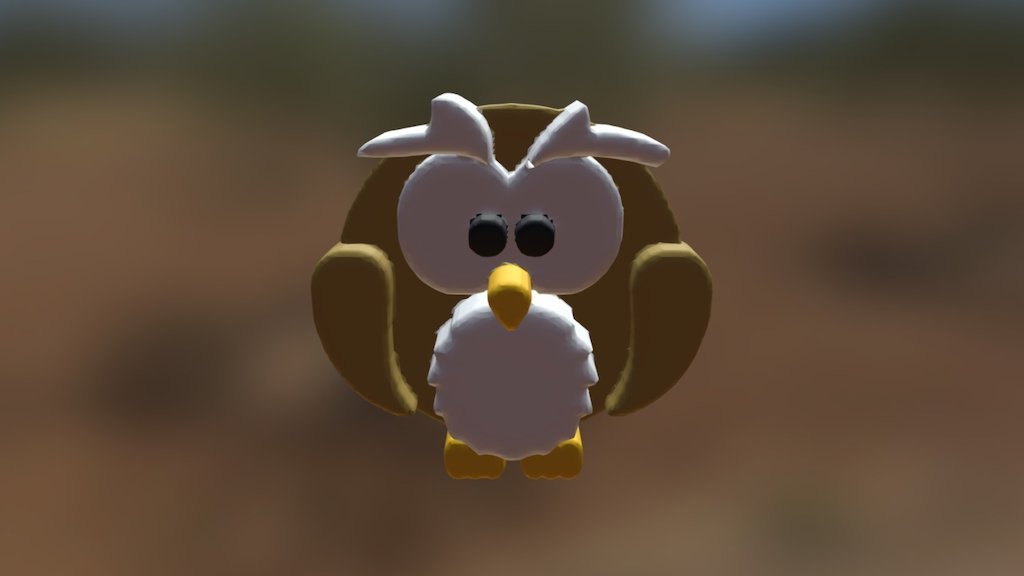 Cartoon Owl - 3D model by 4et5 [f257e7f] - Sketchfab
