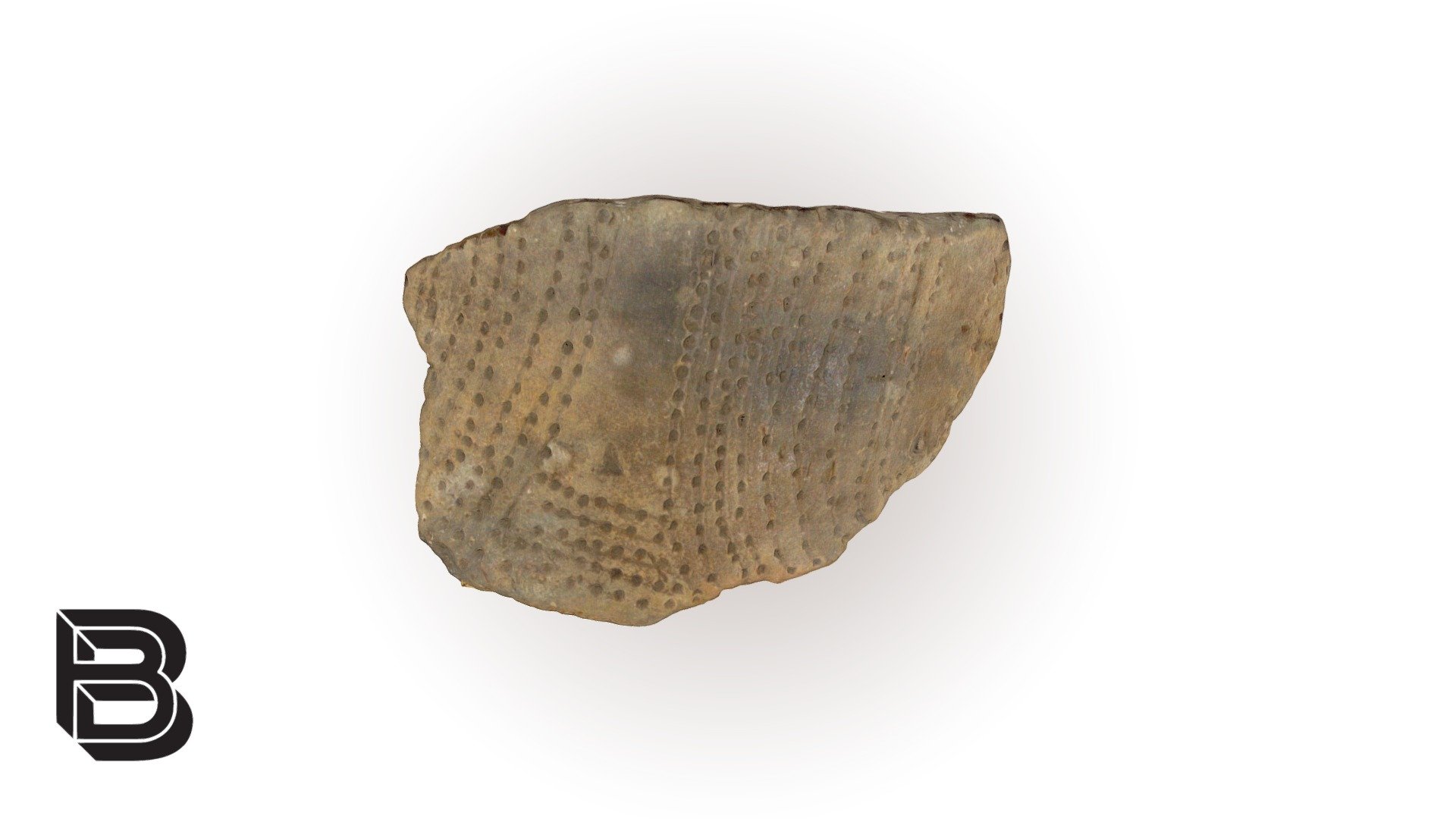Pottery Sherd - Punctate - 3D model by The Bishop Museum of Science and ...