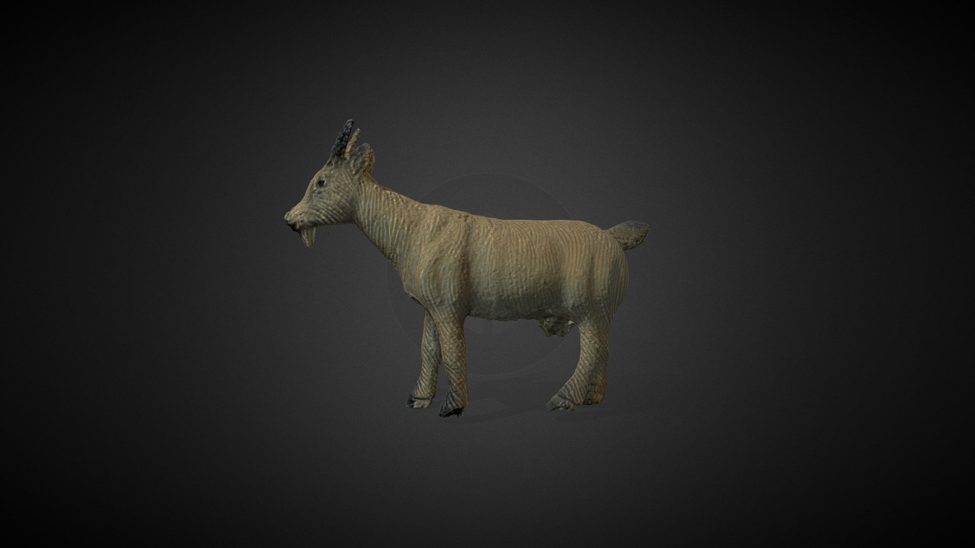 Minature Goat Figure from Photogrammetry - 3D model by Chuck Dickens ...