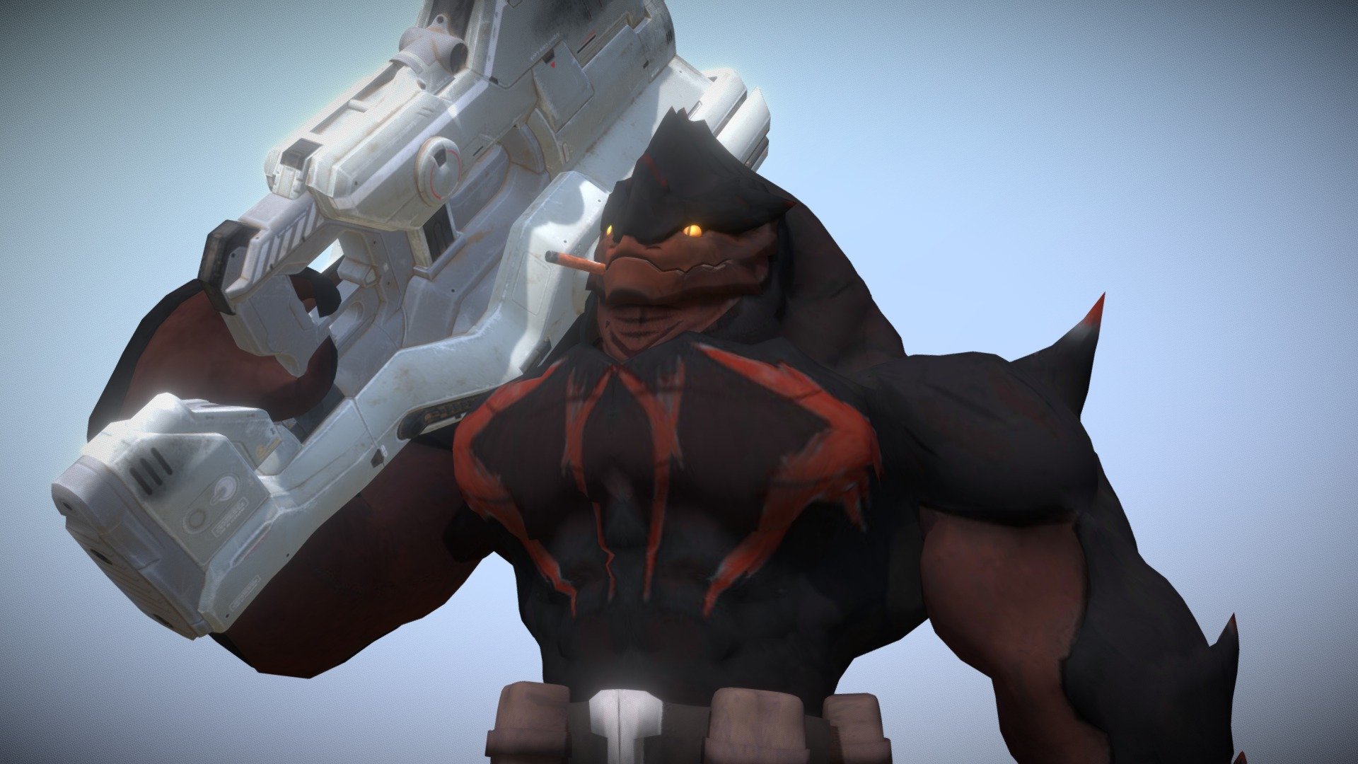 Smokin' Krogan (Vrchat) - 3D model by Placidone [f25bcfa] - Sketchfab