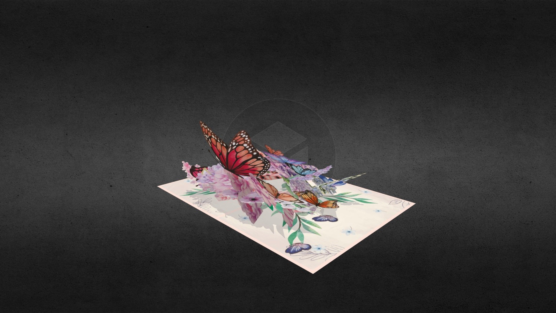 butterfly - 3D model by lenhat3483 [f25eb31] - Sketchfab