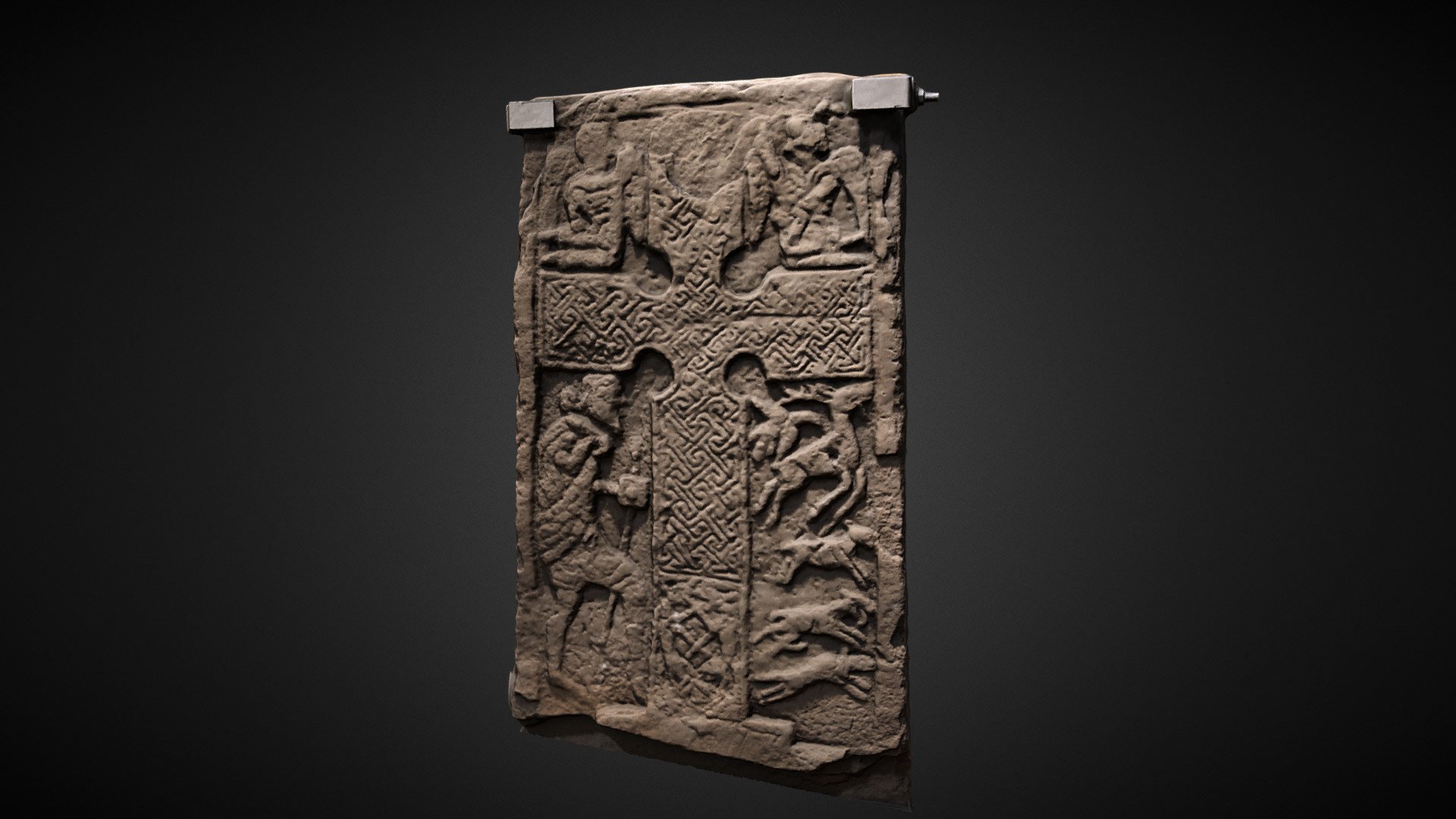 Kirriemuir 2 Pictish Cross, Meffan Museum - Download Free 3D model by ...