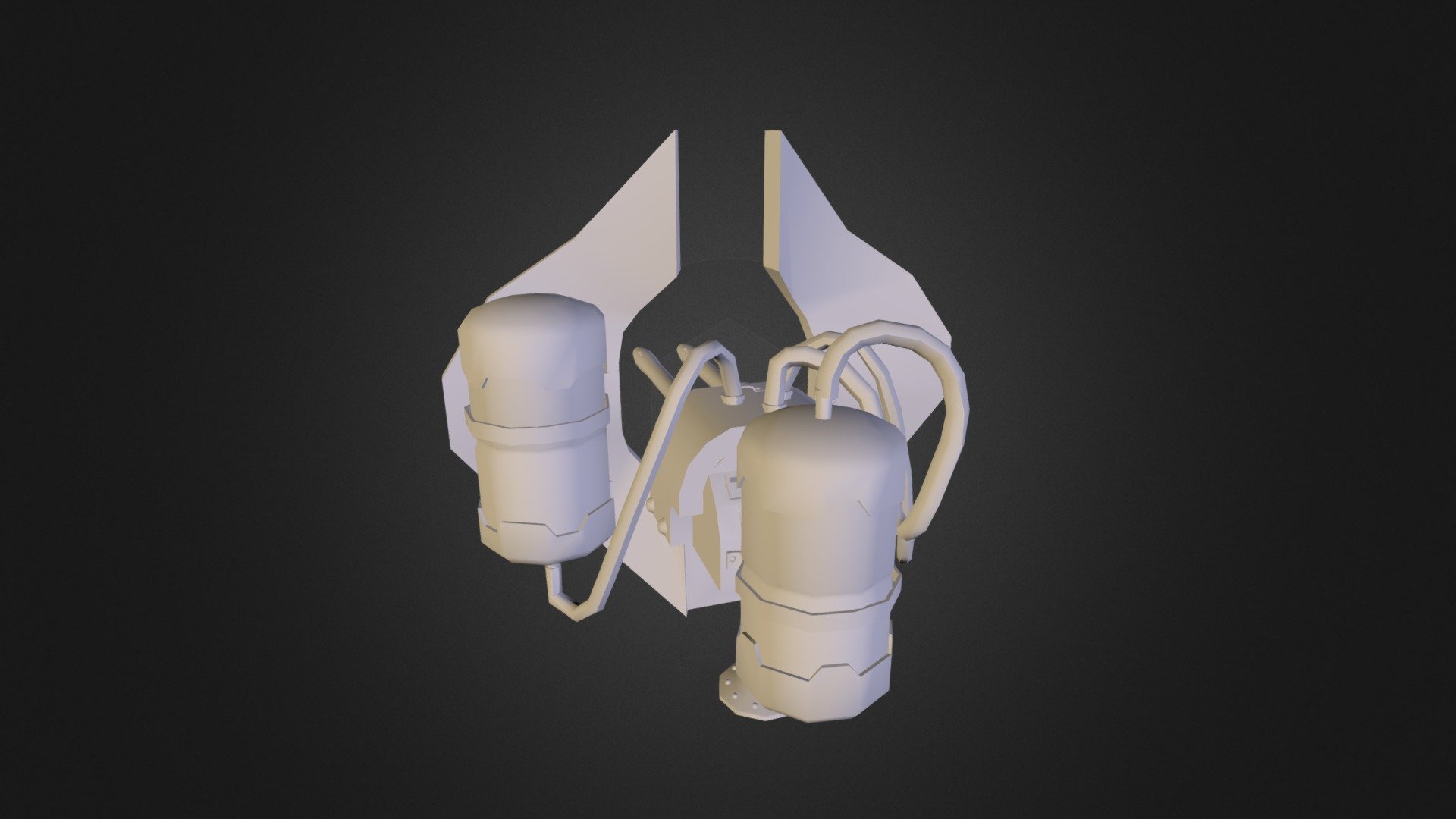 Turret Flamethrower Low Poly - 3D model by shazadali09 [f25f751 ...