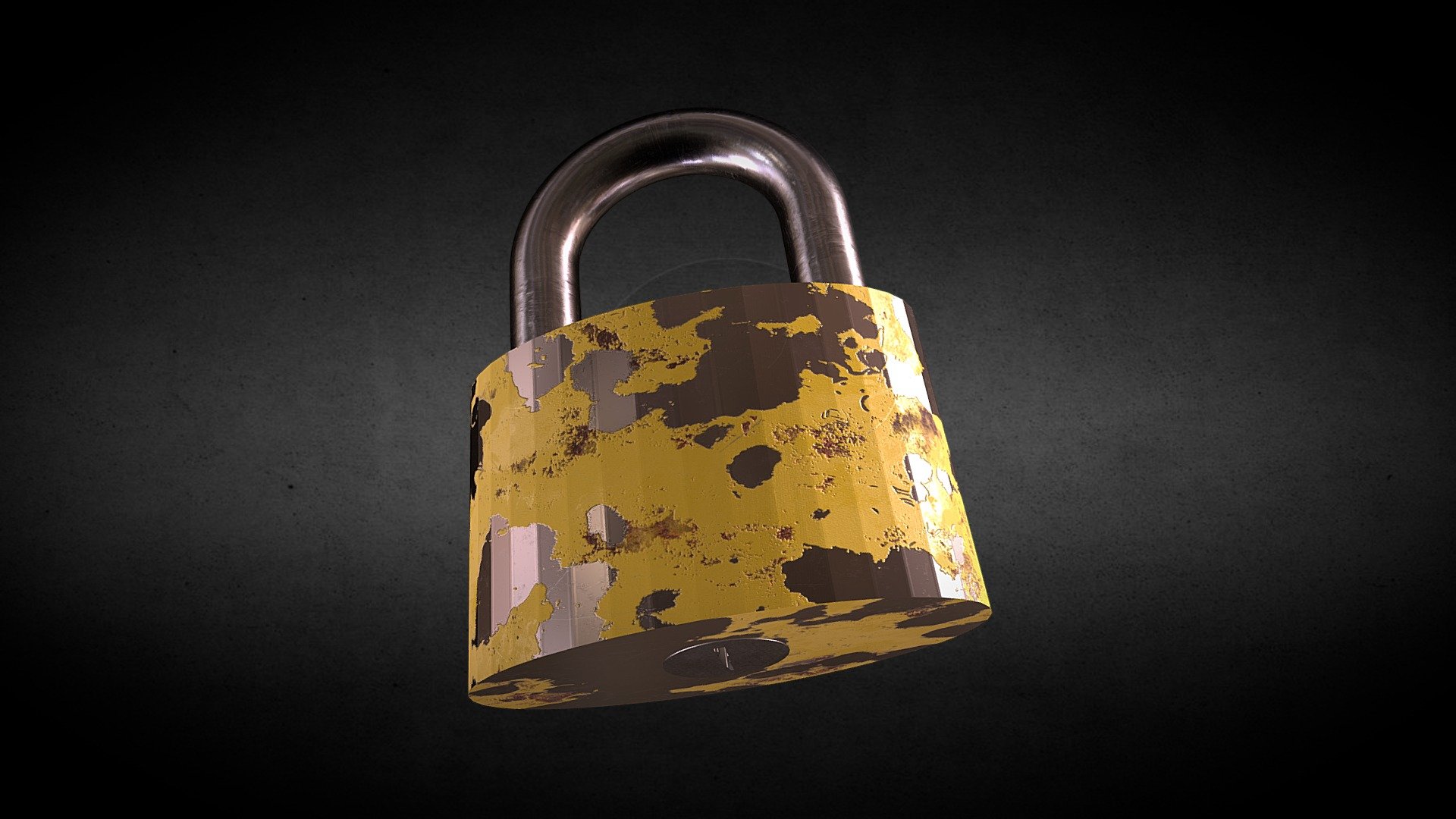 FREE GAME MODEL - HQ PBR OLD LOCK - Download Free 3D model by SHARK FIN ...