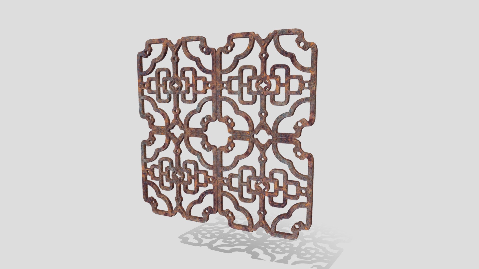 Chinese Metal Grid - 3D model by 3DGuy86 [f25fc0e] - Sketchfab