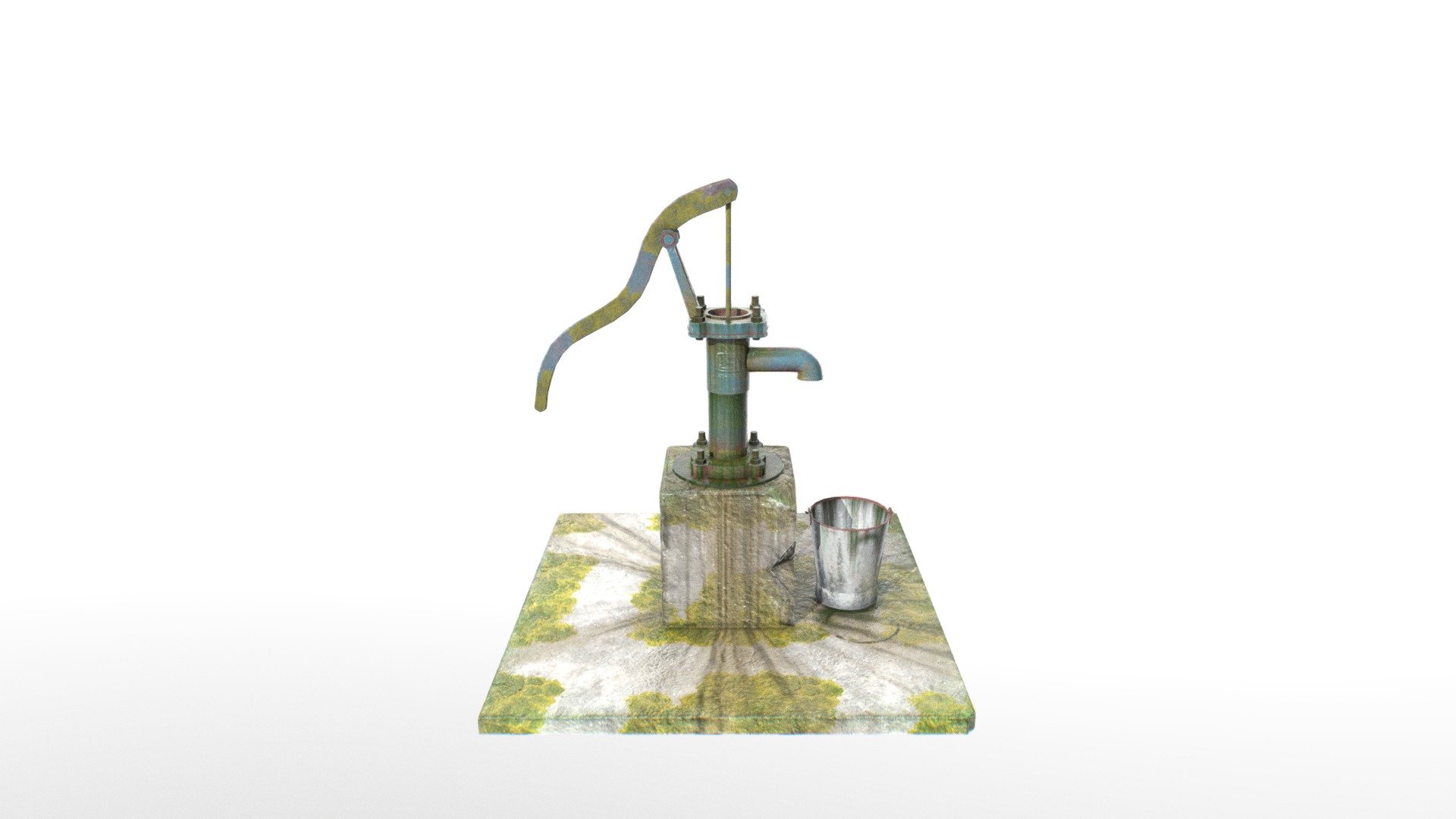 Hand pump 3D model LOWPOLY 5k tris - 3D model by venu.ivan [f2611e0 ...