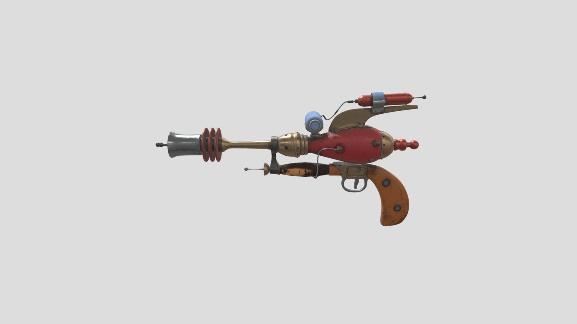 Raygun - 3D model by Pablo Brutinel (@bluto) [f261510] - Sketchfab