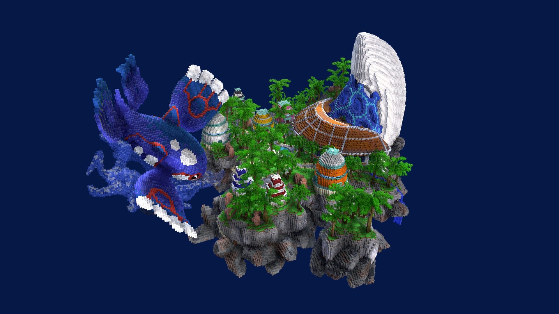 Water Pixelmon Gym - 3D model by BreadBuilds [f2627cf] - Sketchfab