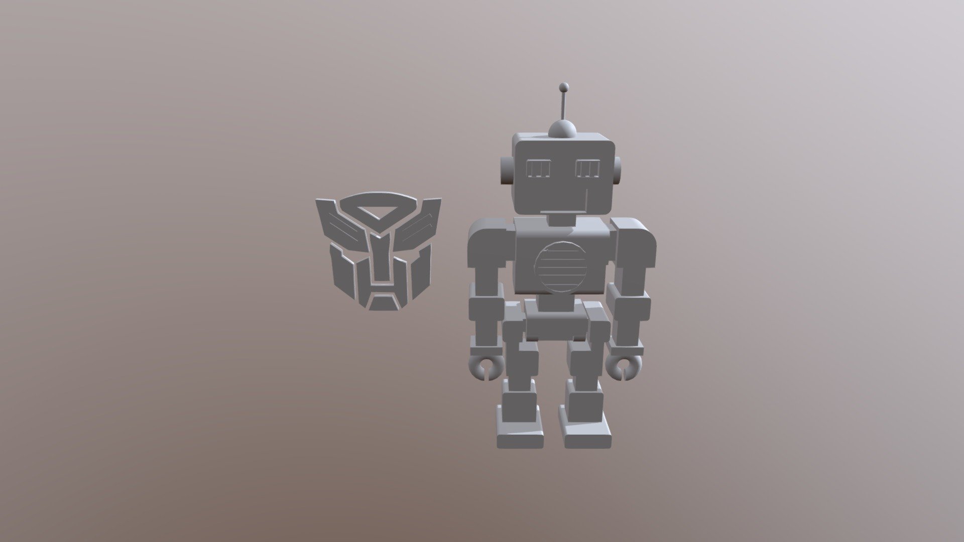Robot + Transformers logo - Download Free 3D model by chrishopeless ...
