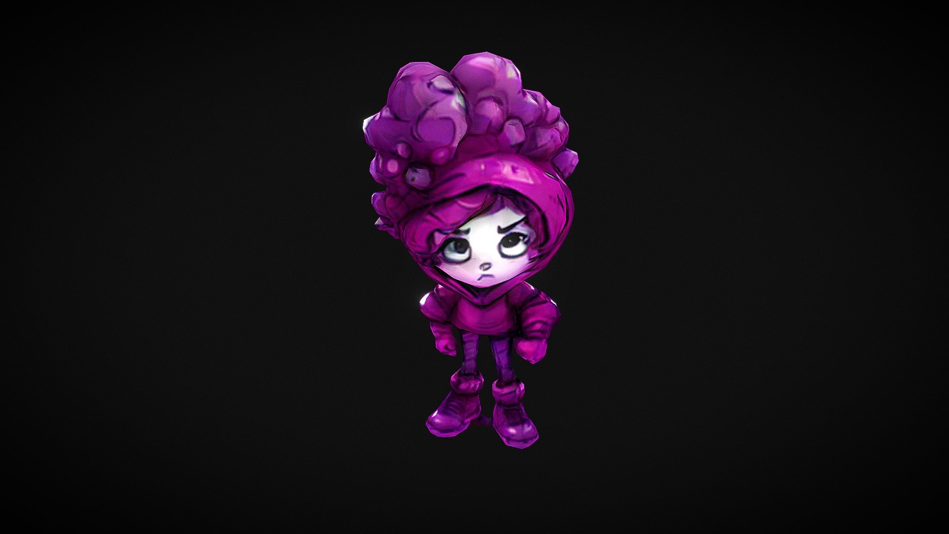 "Vibrant Violet: A Cartoonish Exploration of Hum - Download Free 3D ...