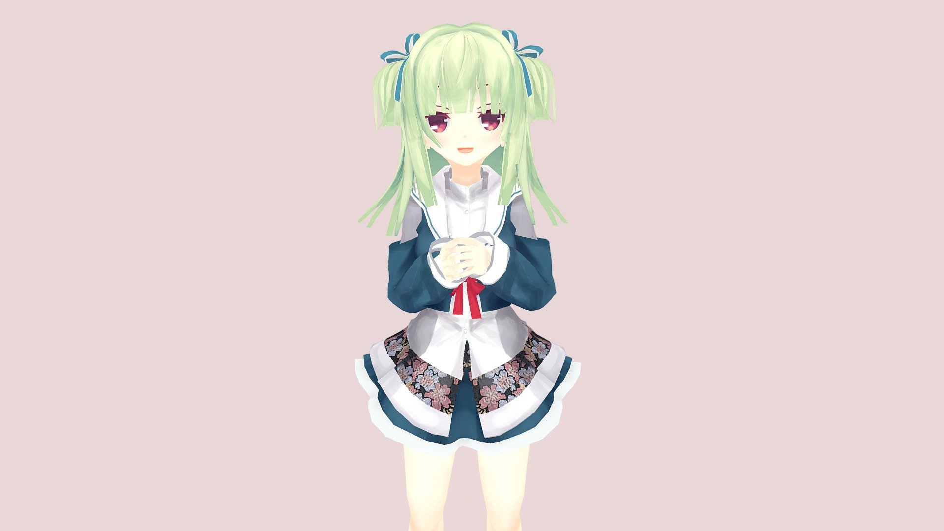 Shizuko - Yet another anime character practice - 3D model by ...