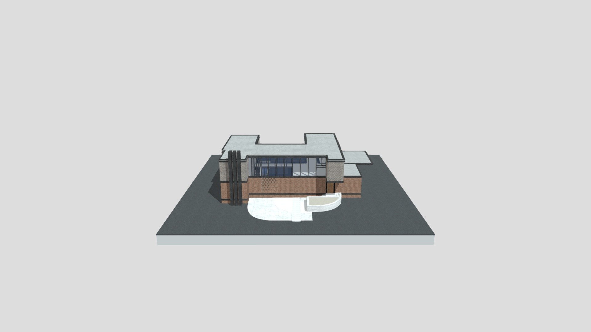Modern_building_with_pool_remix - 3D model by HiQ3D [f26a410] - Sketchfab