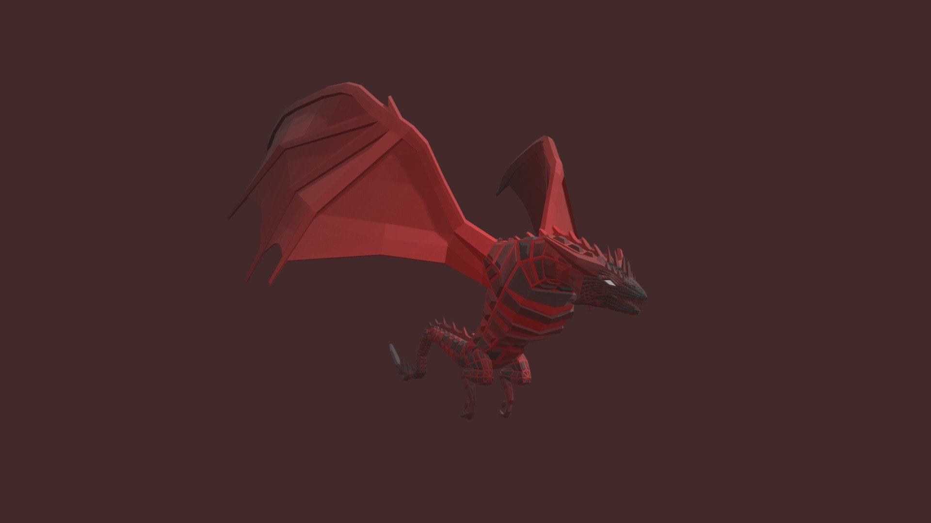 Low Poly Dragon - 3D model by Ahmet Kaykı (@ahmkyk) [f2725b2] - Sketchfab