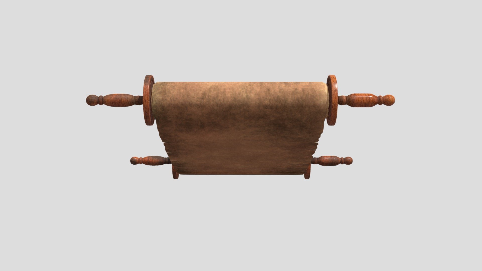 old_torah_scroll - 3D model by levy.froimovich [f276af2] - Sketchfab