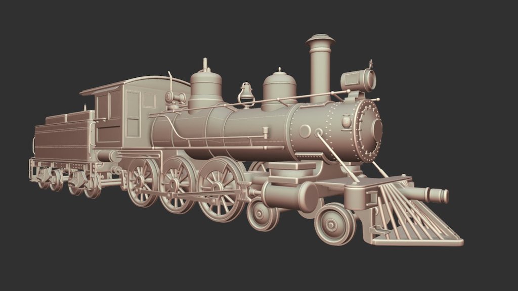 Steam Train - Highpoly - 3D model by ryanspinney [f276bba] - Sketchfab