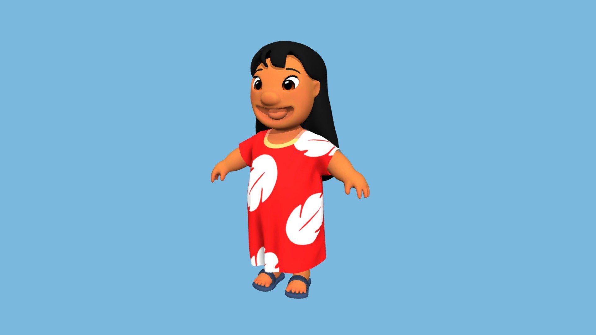 Lilo - Dress & Swimsuit - 3D model by miguiASV [f279dfc] - Sketchfab