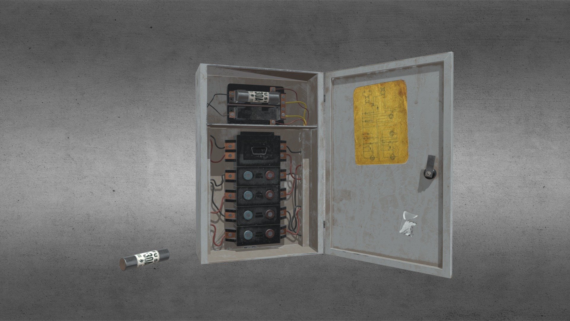 NEW Electric Fuse Cabinet - 3D model by DEICIDER78 [f27c176] - Sketchfab