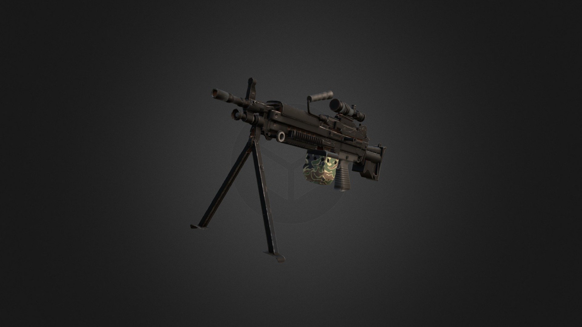 M249 Machine Gun - Download Free 3D model by Amad Junaid (@amadjunaid ...
