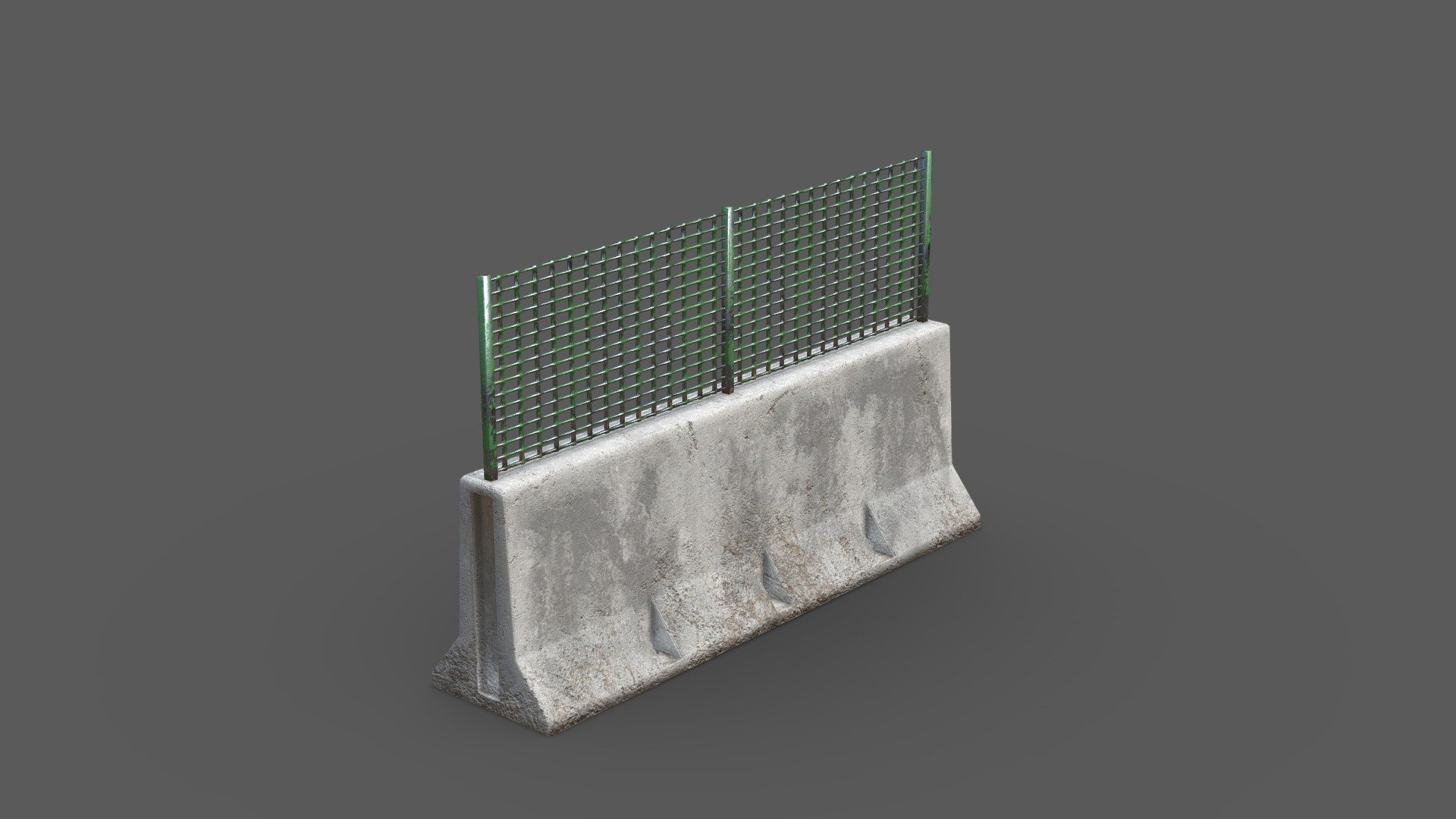 Concrete Barricade - 3D model by Joe-Wall (@Aceofjoey) [f280d8d ...
