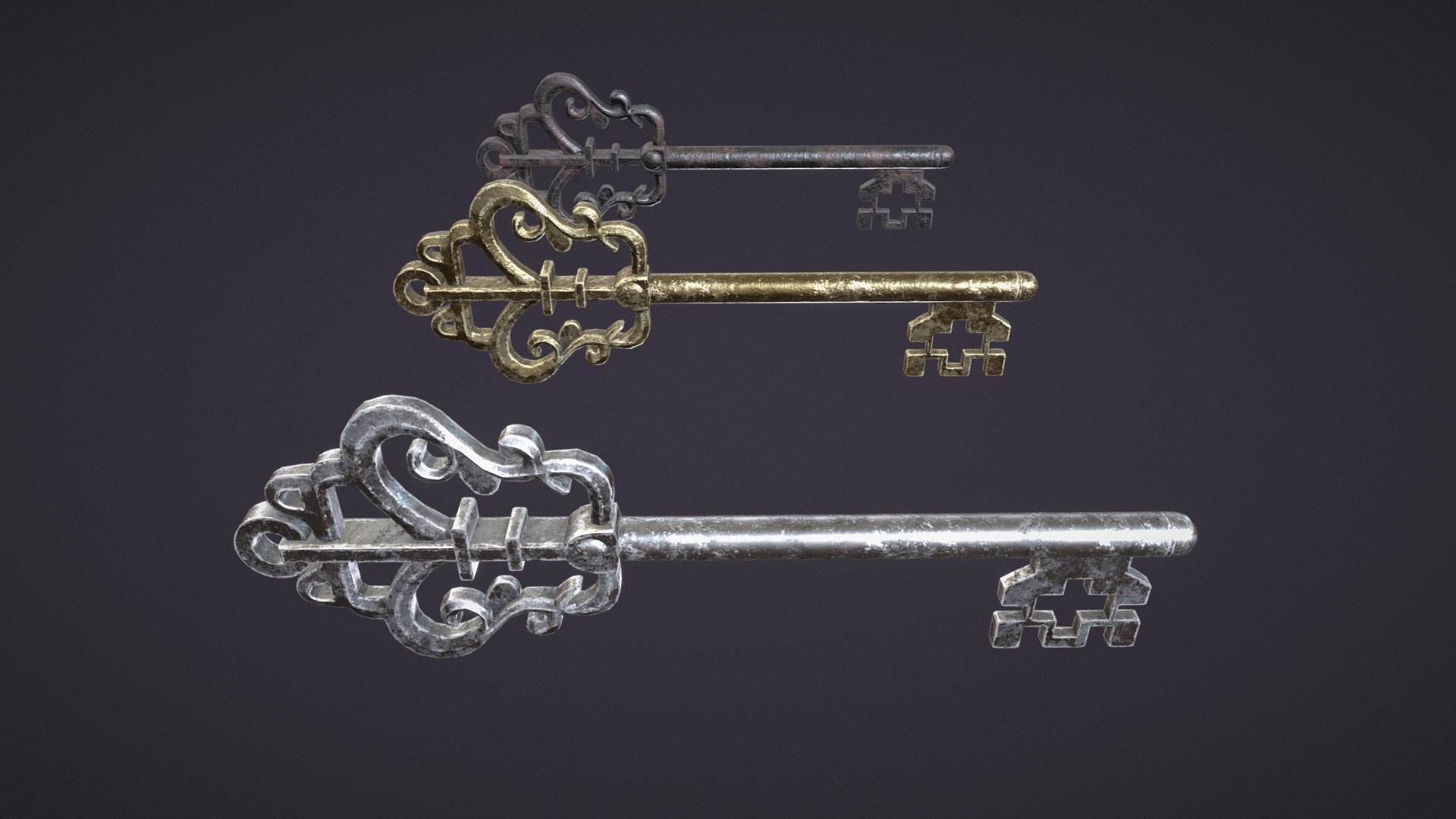 Medieval Skeleton Key 2 - Buy Royalty Free 3D model by Kirhl [f282b9c] - Sketchfab Store