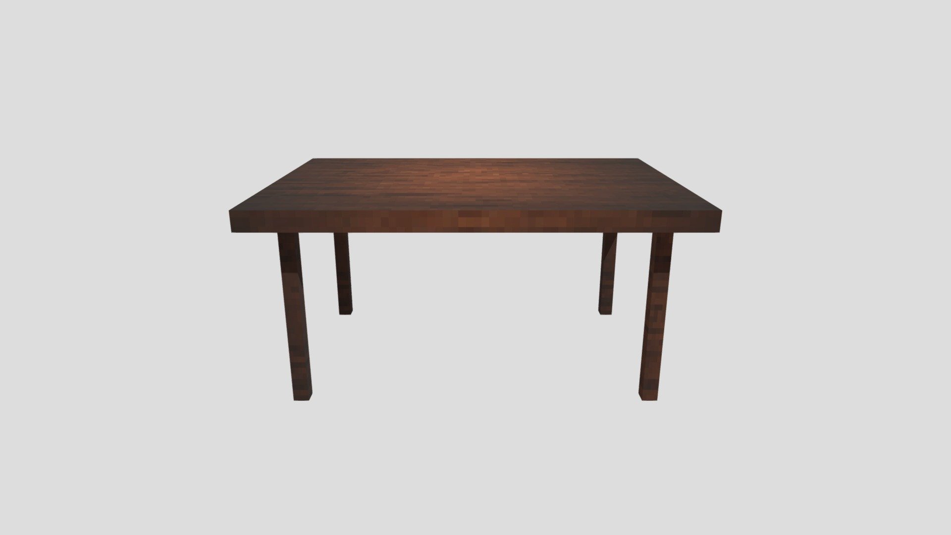 Wooden table - minecraft - Download Free 3D model by Shadps [f2856c7 ...
