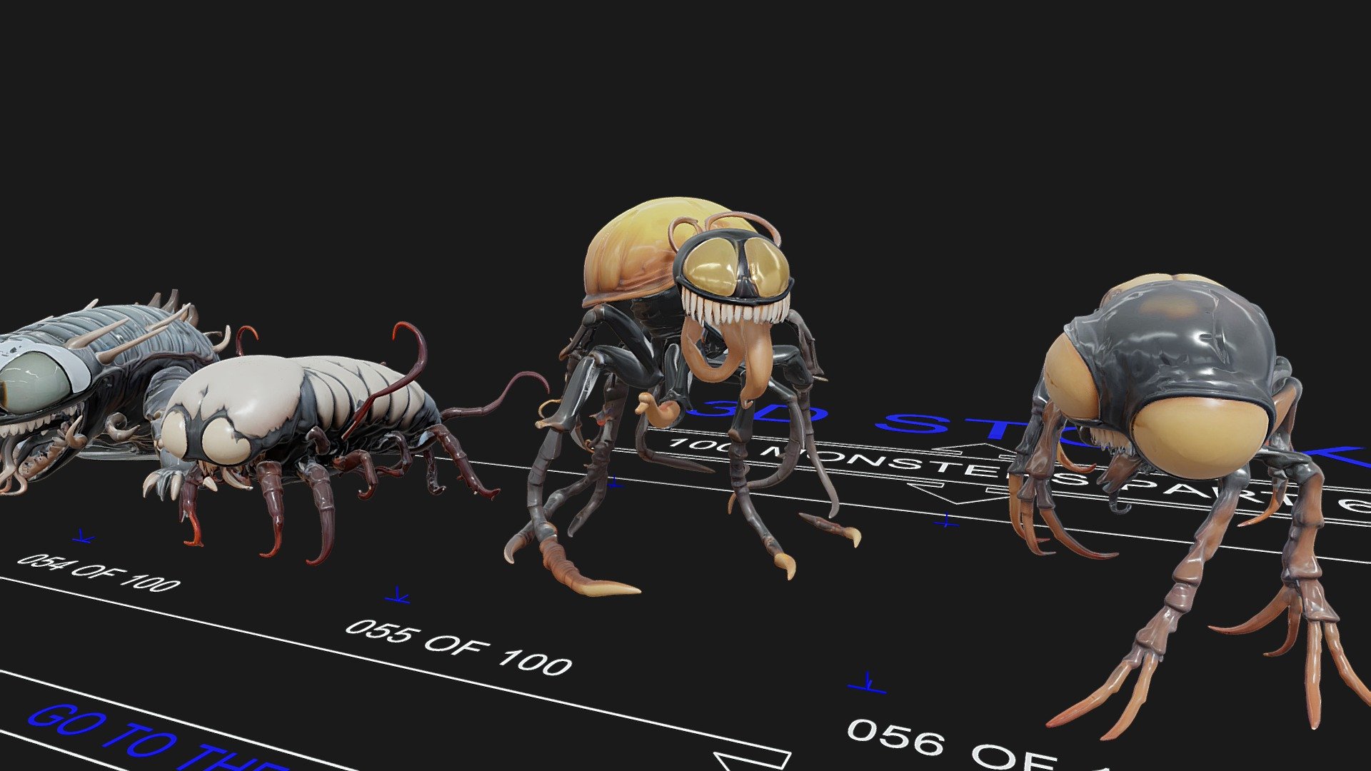 3D STOCK 2 PART 6 100 MONSTERS - 3D model by Vivavivavivava [f286077 ...