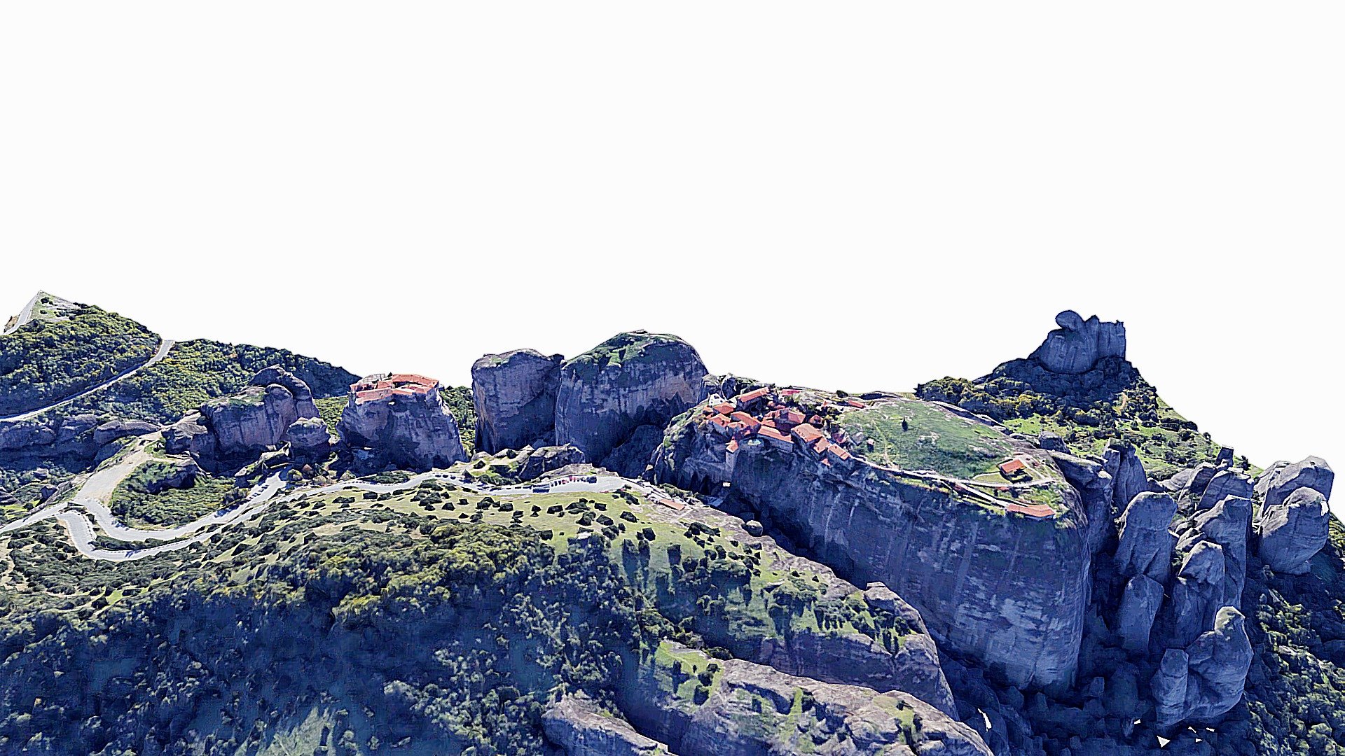 Meteora,mountain,scan,map,landscape,greece - 3D model by SENSIET ...