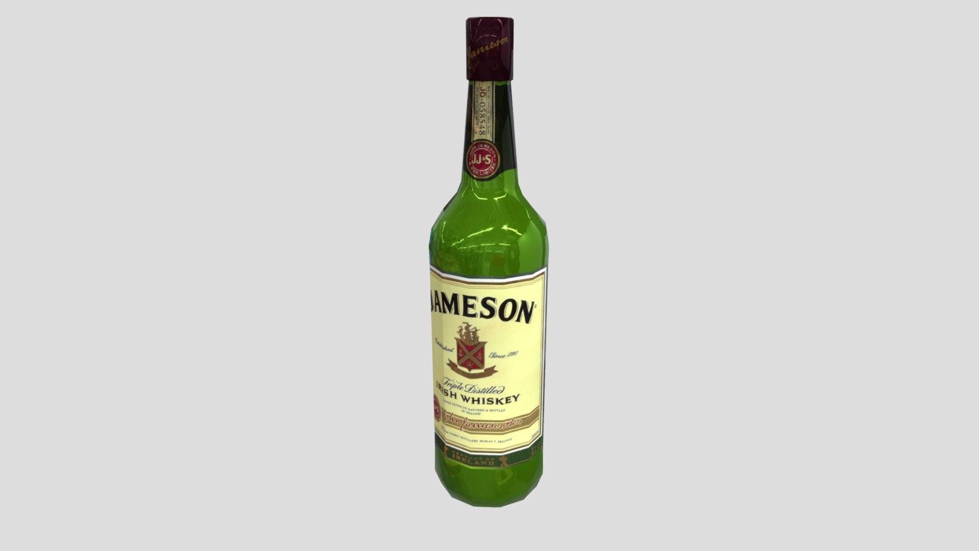 Jameson_bottle - 3D model by Virtual Teic (@dyb) [f28b67b] - Sketchfab