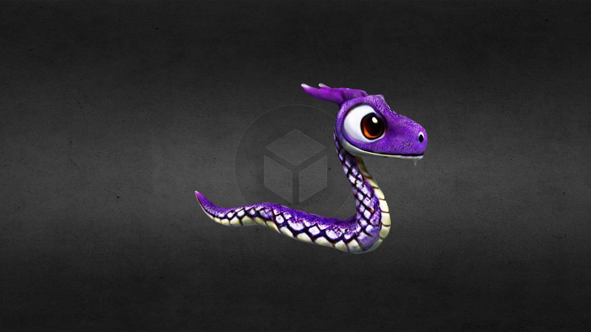 Purple Snake Dragon - Download Free 3D model by curiousmagic [f2902a6 ...