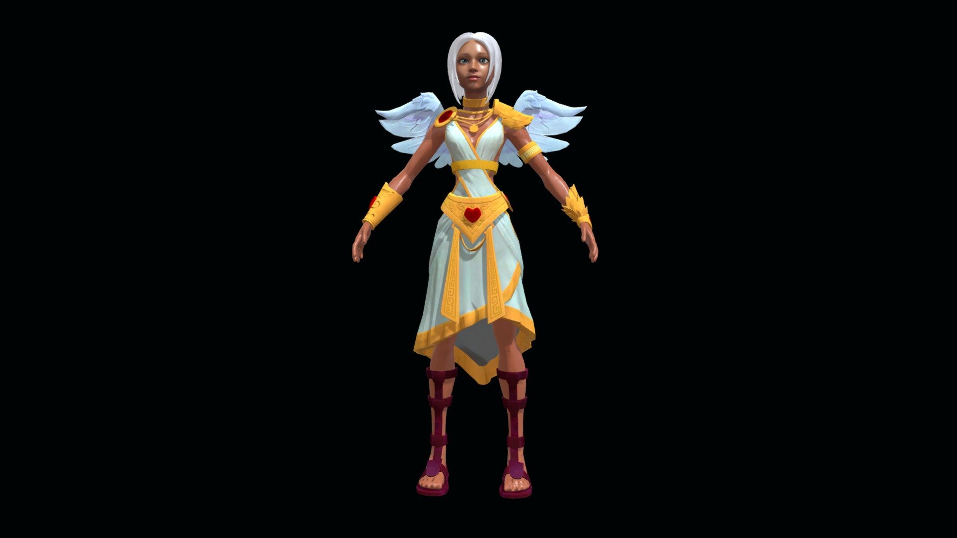 angel girl - Download Free 3D model by BELAZ (@asset_for_games ...
