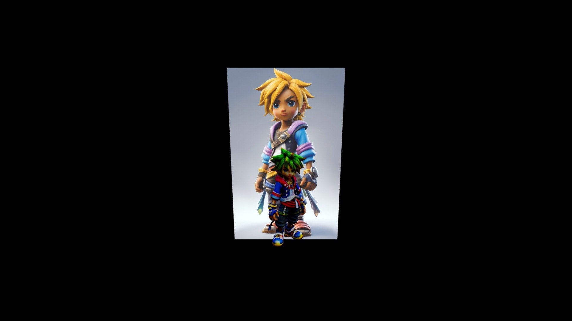 a toy figure of a person with a sword, 3 d rende - Download Free 3D ...