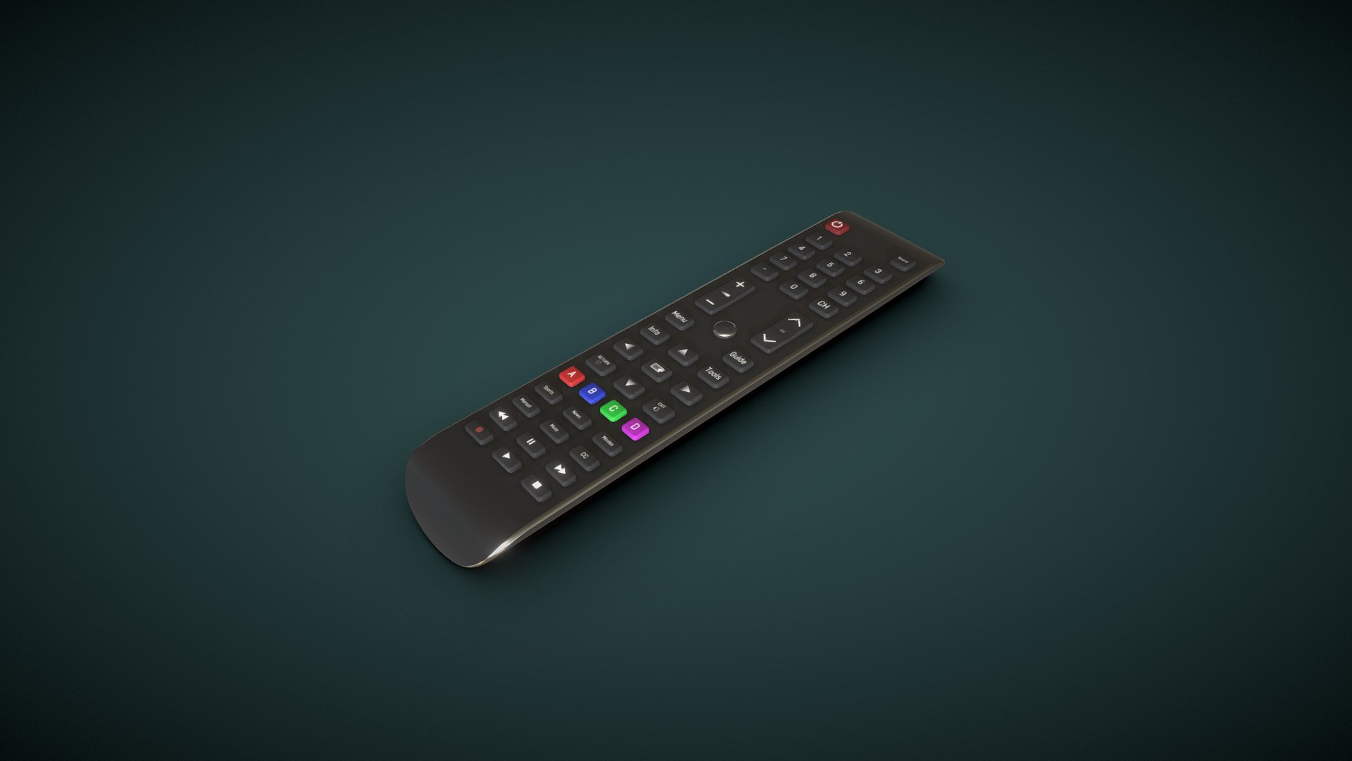 Smart TV Remote - Buy Royalty Free 3D model by Brandon Westlake (@dr ...