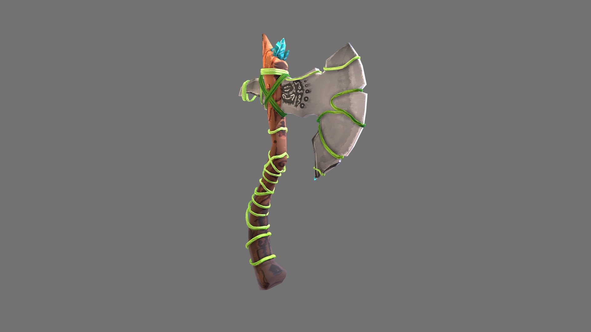 Druidic Wildvine Axe - 3D model by MiaFayeMystic (@mia.a.beecham ...