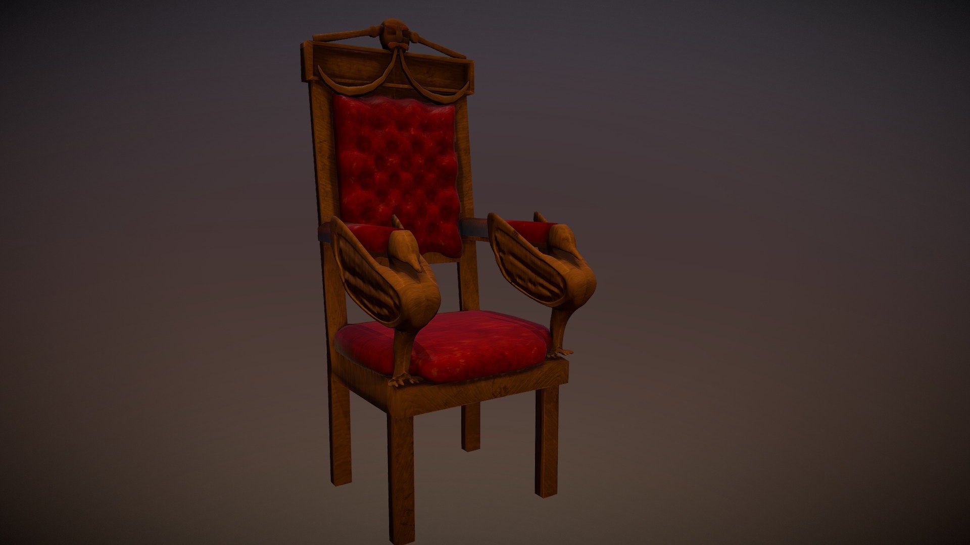 Red chair - 3D model by vaalav [f2977c0] - Sketchfab