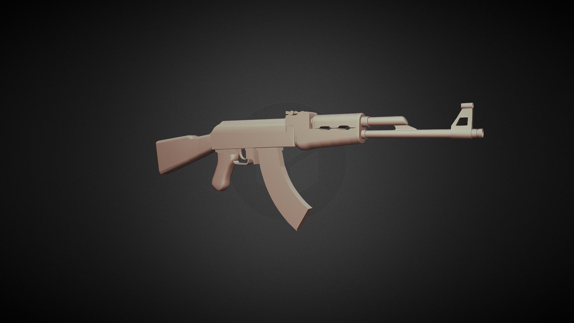 Low poly AK-47 - Download Free 3D model by Robin (@529193) [f298641 ...