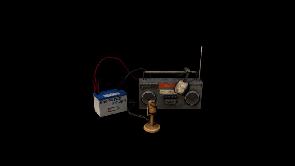 Dodgy Radio - Game Asset - 3D model by smokingbill [f298e93] - Sketchfab