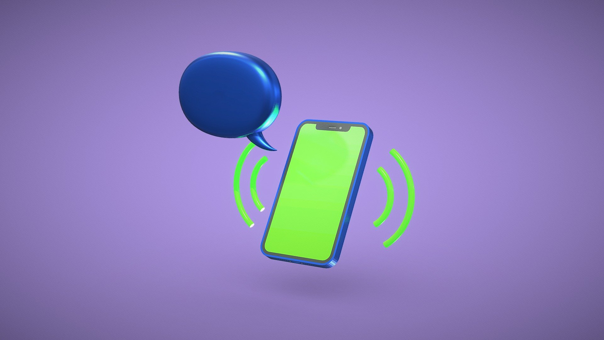 Phone's message, SMS - Buy Royalty Free 3D model by tkkjee [f29e26f ...