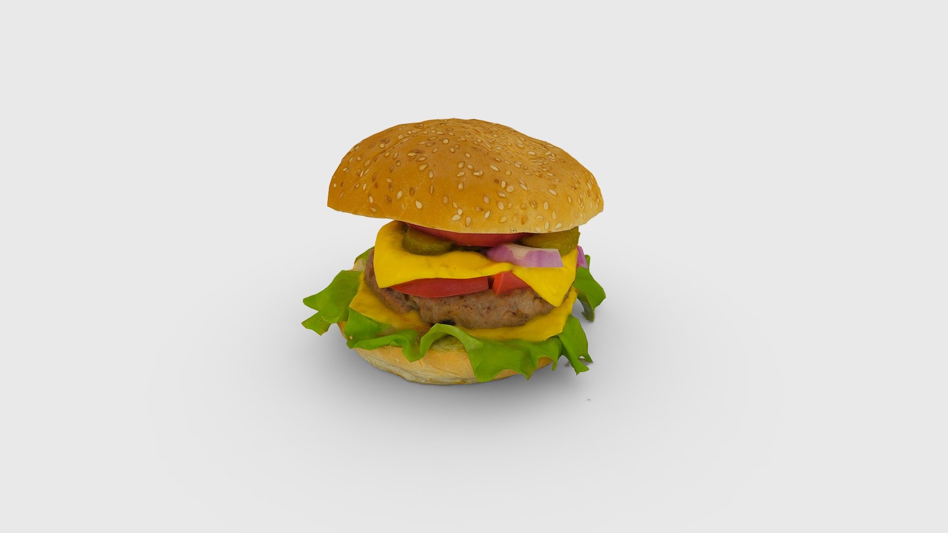 Hamburger - Download Free 3D model by 3DSCANPRO (@bemute) [f2a1f93 ...