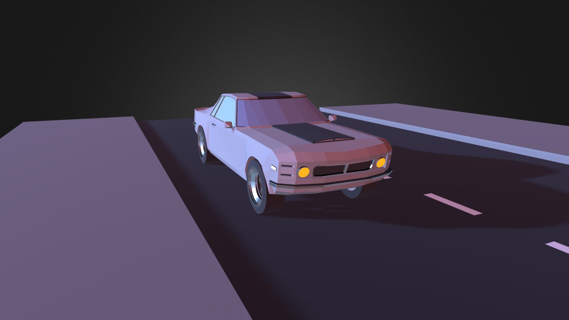 Muscle Car - Download Free 3D model by stu-302892 [f2a353a] - Sketchfab