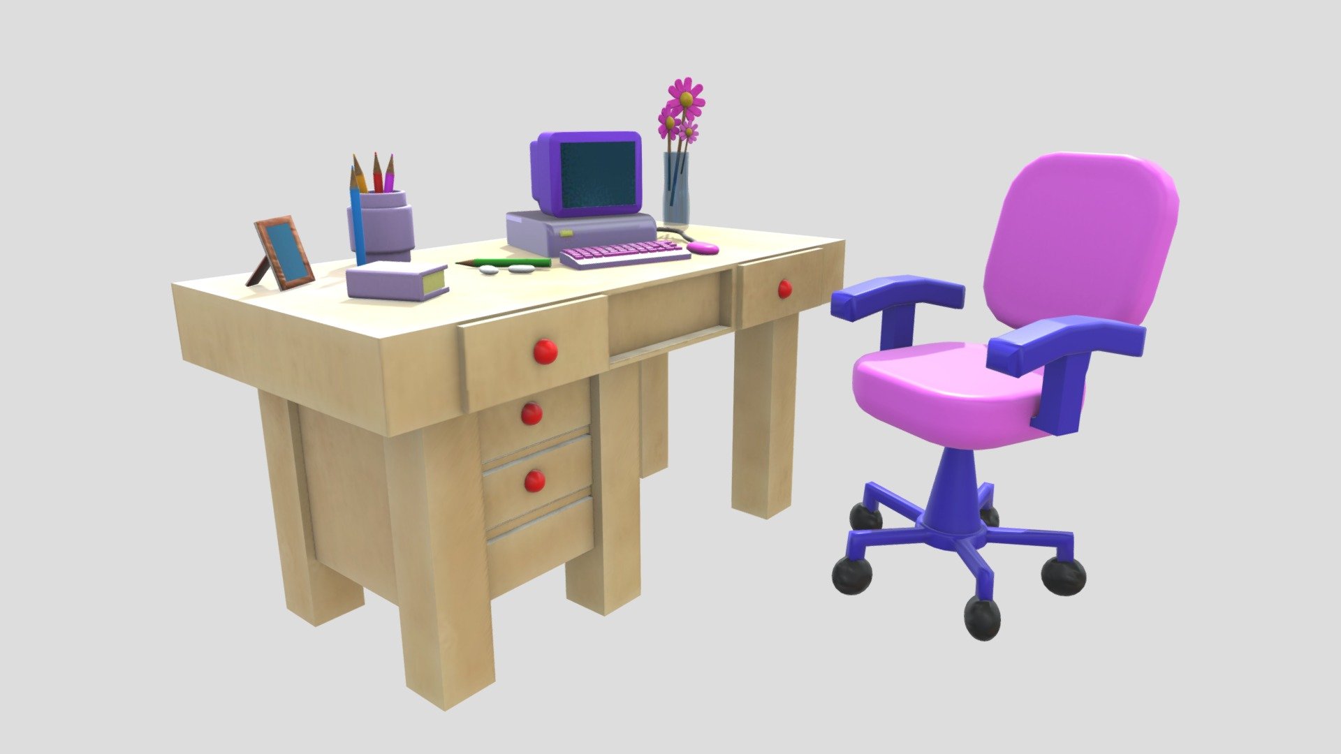 Study Room - 3D model by Ferrari191992 [f2a37ba] - Sketchfab