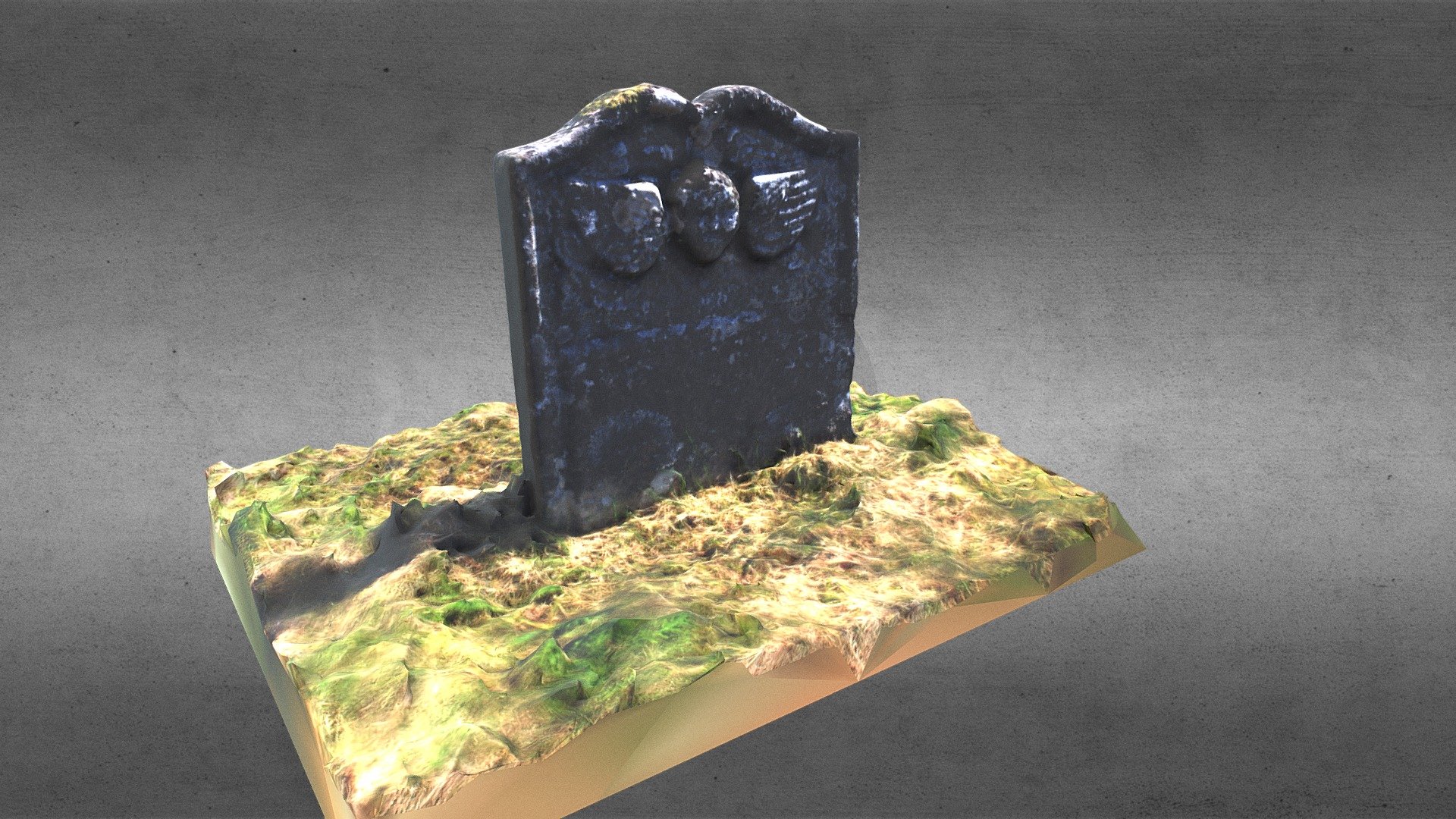 Winged Soul Grave Stone 1, Kells Graveyard - 3D model by ...