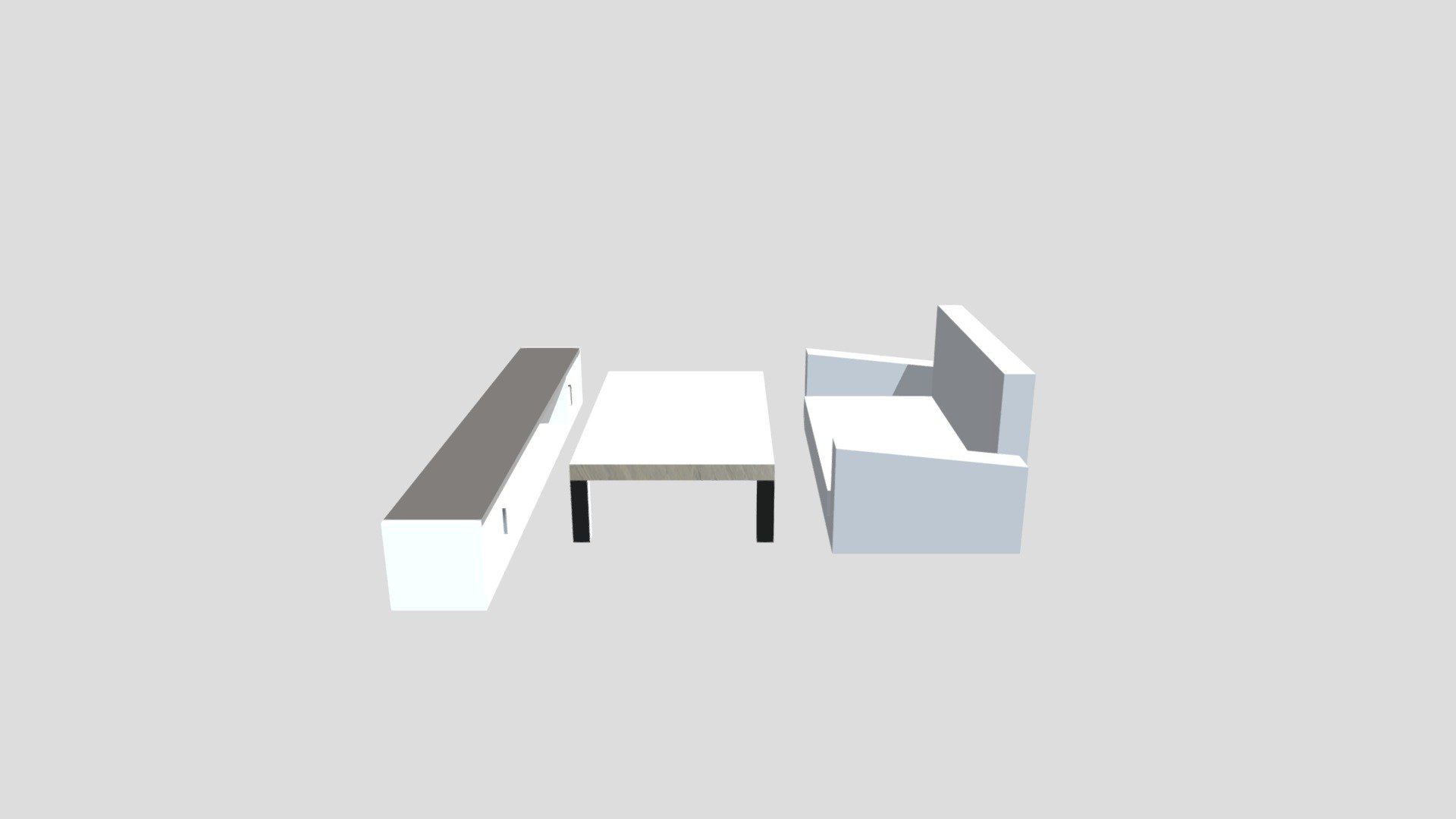 Low poly Living room - 3D model by QiYuan91568 [f2a4c10] - Sketchfab