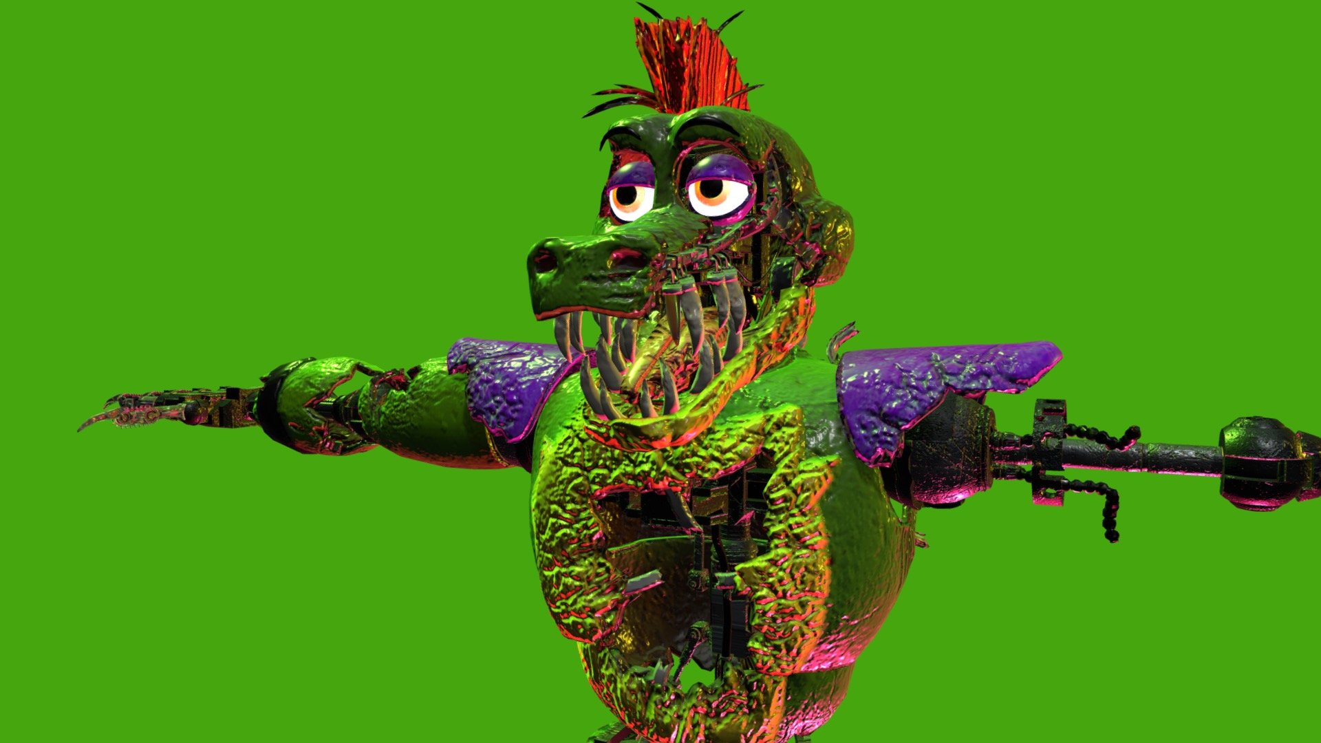Shattered monty with legs - Download Free 3D model by 🩸Bloodmc🩸 ...