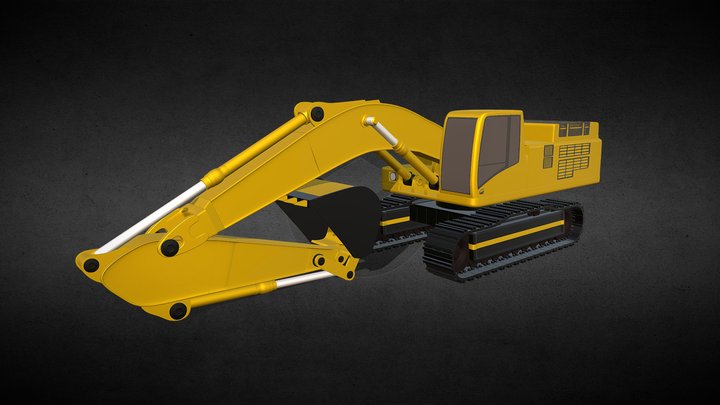 Excavator 3D models - Sketchfab