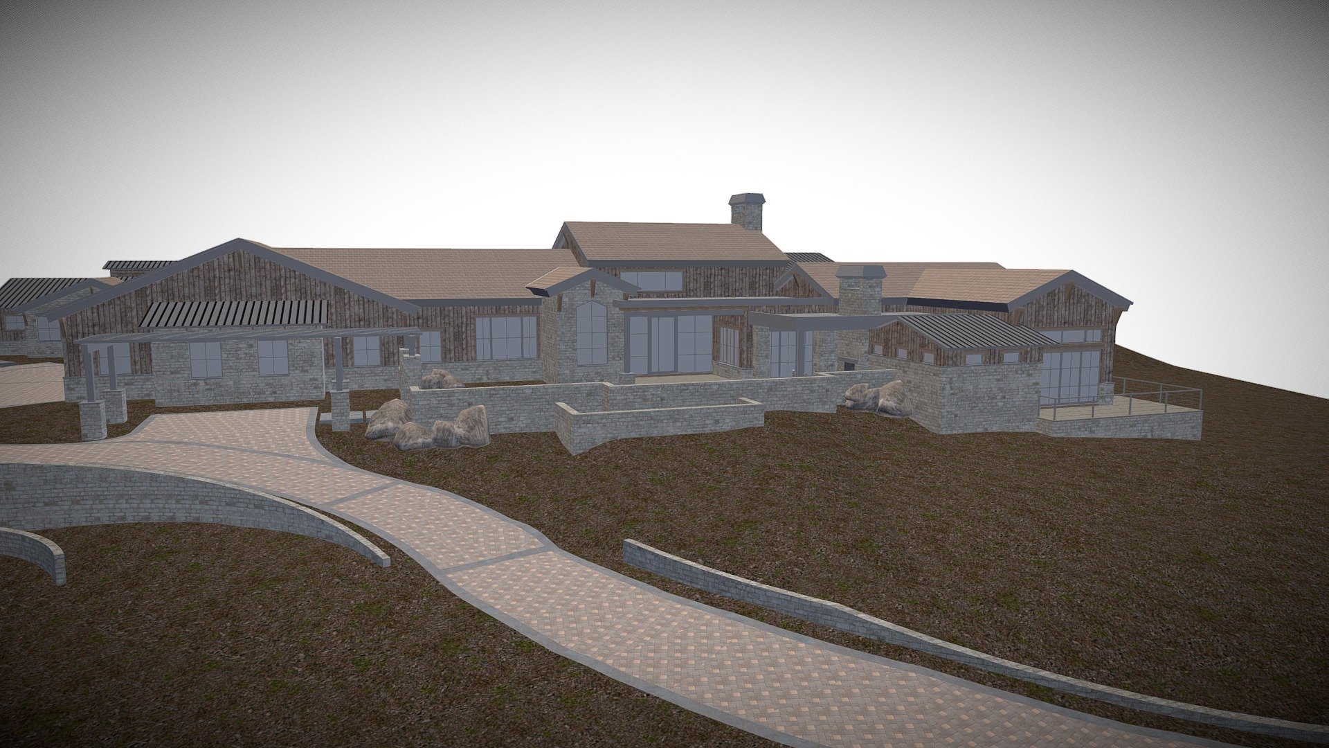Bicknell Residence - Updated - 3D model by Jessica Hutchison-Rough ...