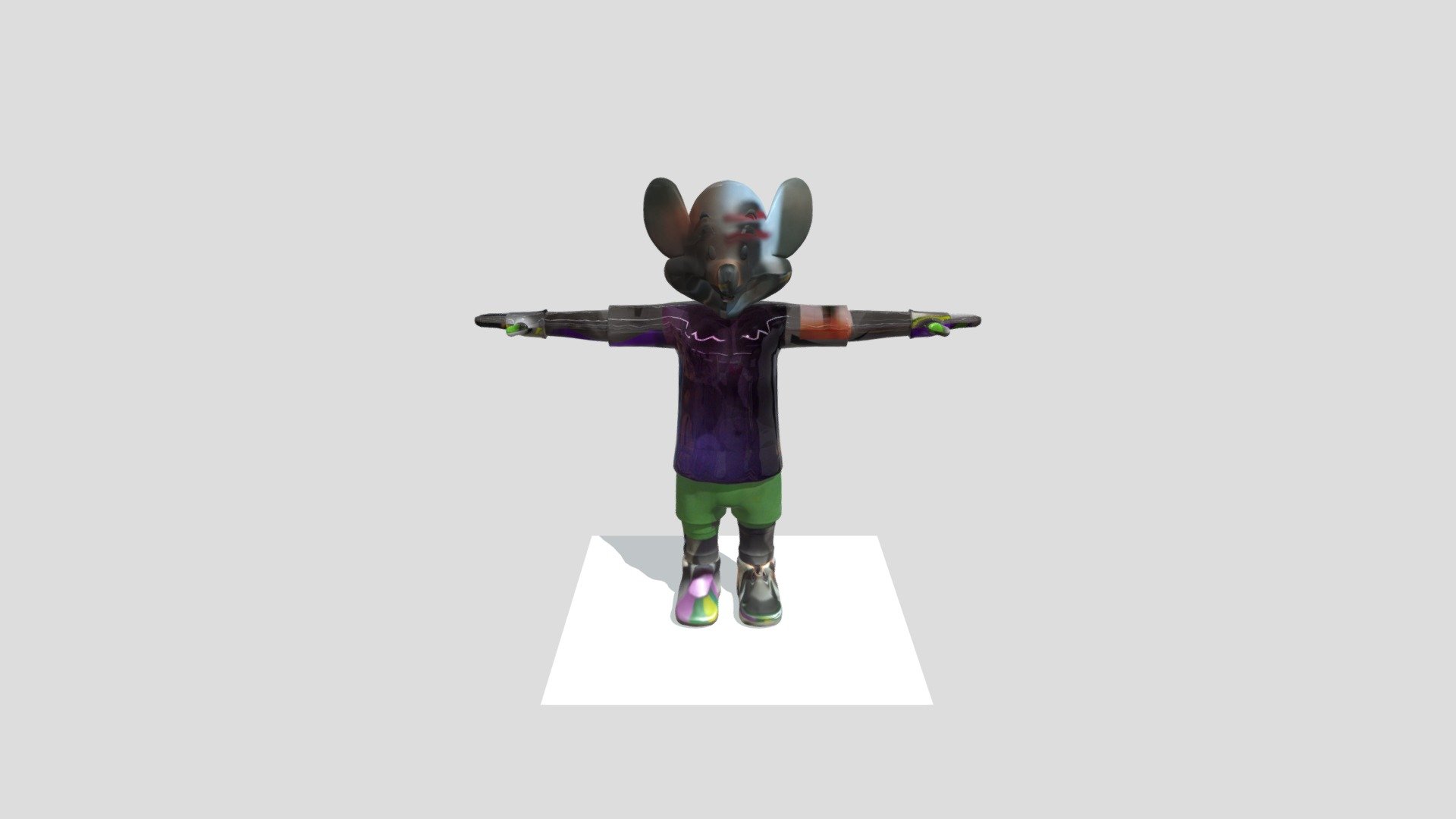 Chuck e cheese looks teast - 3D model by Rage mouse (@momof4jsasdsas ...