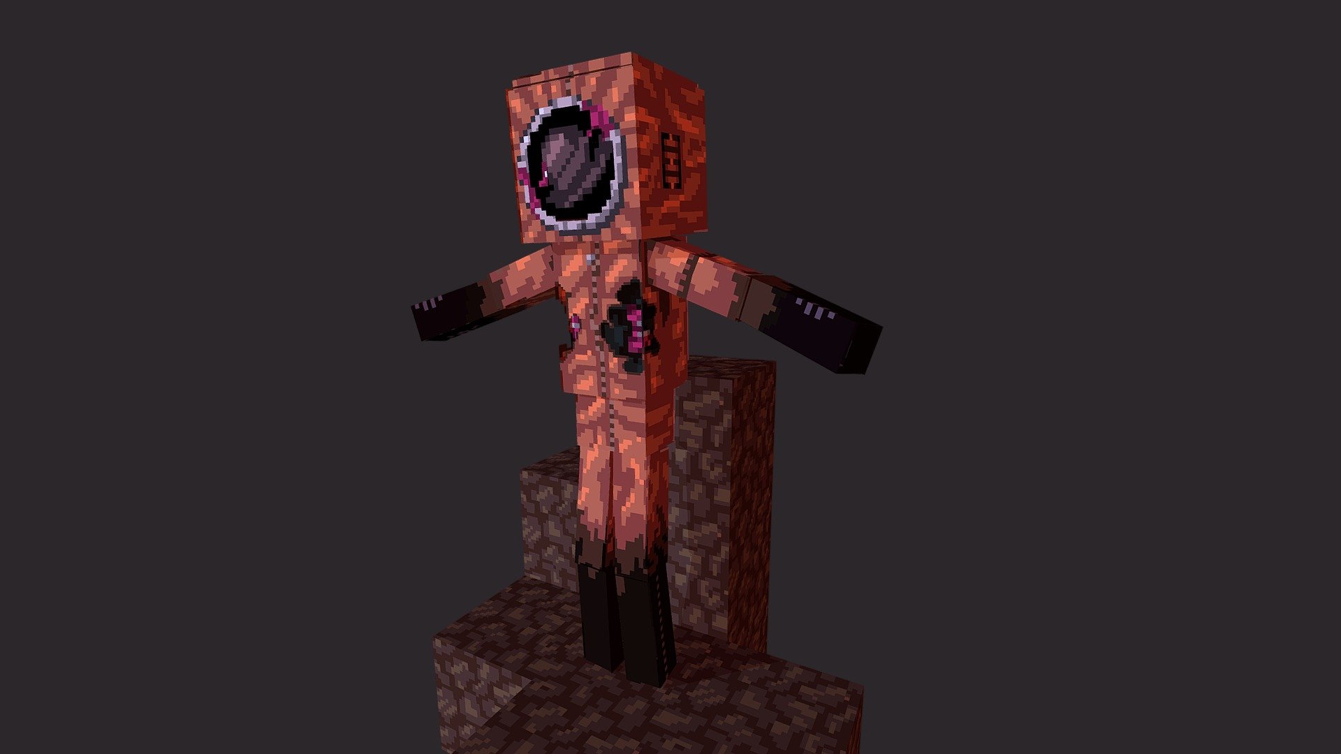 Biohazard Zombie 3D Pixel Art - 3D model by HawkSandwich [f2a7430 ...
