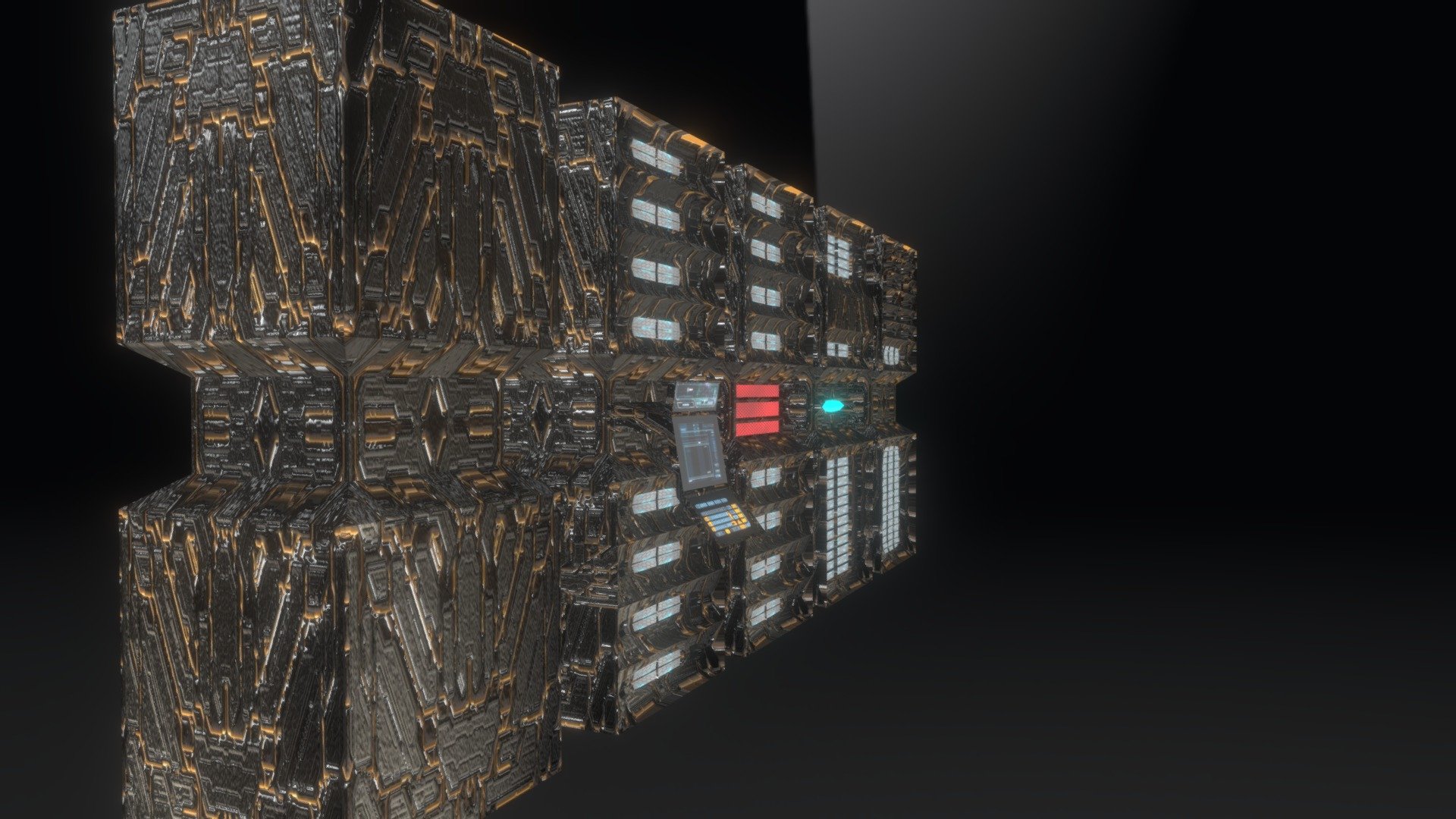 Sci-Fi Based Server Racks - Download Free 3D model by Inditrion Dradnon ...