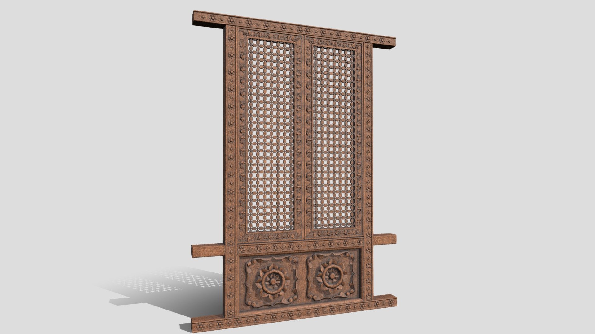 Wooden Window - 3D model by turtlesomber [f2a7fbb] - Sketchfab